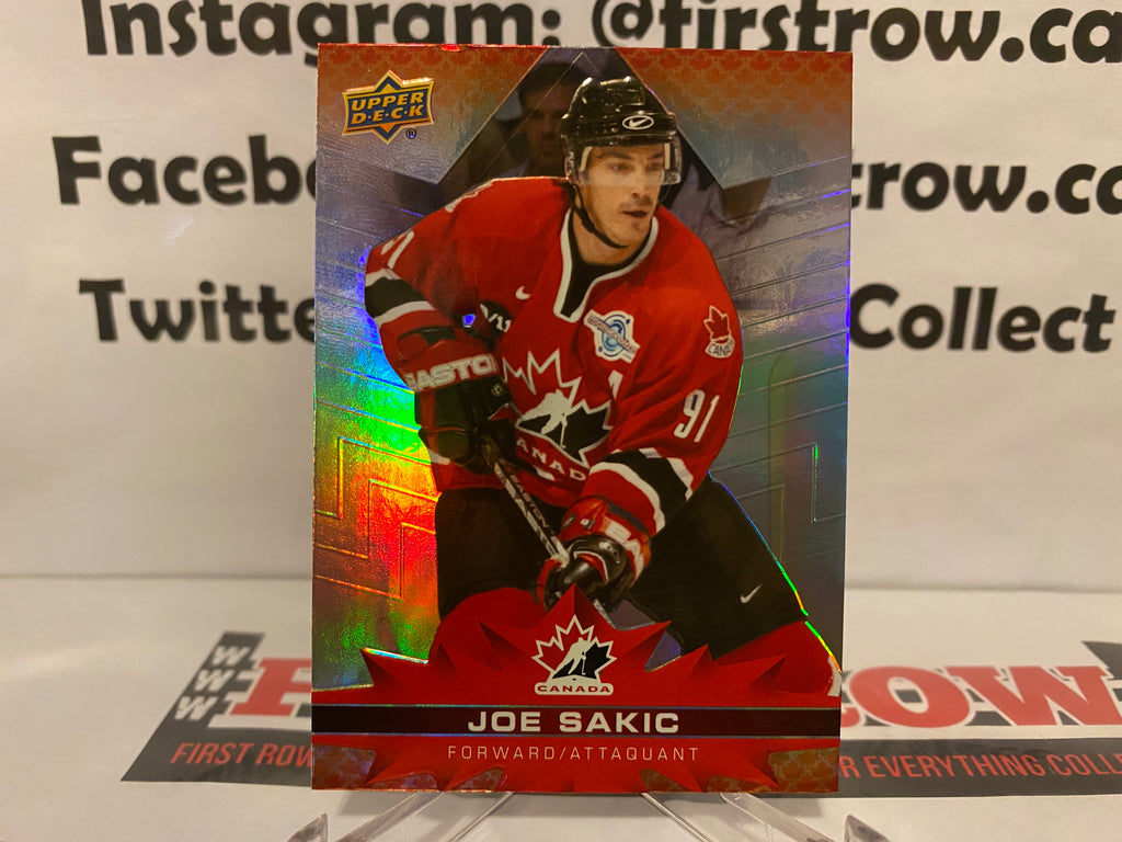 Joe Sakic 2021-22 Upper Deck Tim Hortons Team Canada #92 – First Row Collectibles