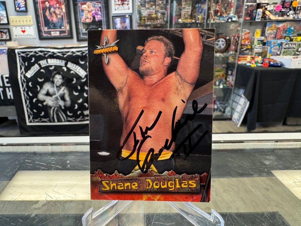 Shane Douglas signed WCW Wrestling Card – First Row Collectibles