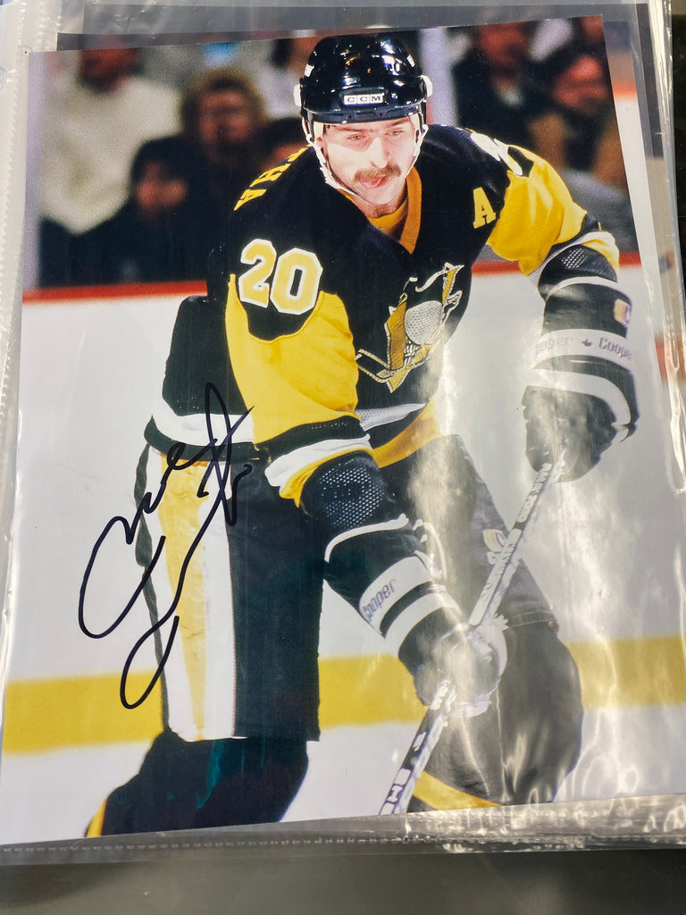 Moe Mantha signed Pittsburgh Penguins 8x10 Photo – First Row Collectibles