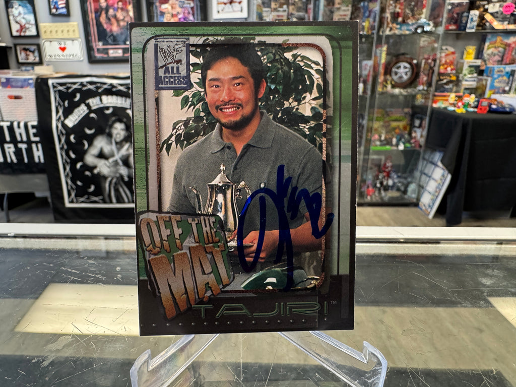 Tajiri signed WWE Wrestling Card – First Row Collectibles