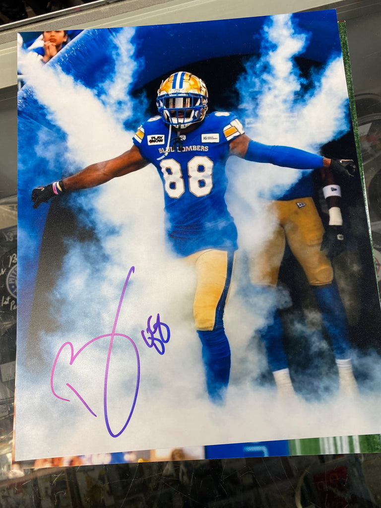 Rasheed Bailey signed Winnipeg Blue Bombers 8x10 Photo – First Row ...