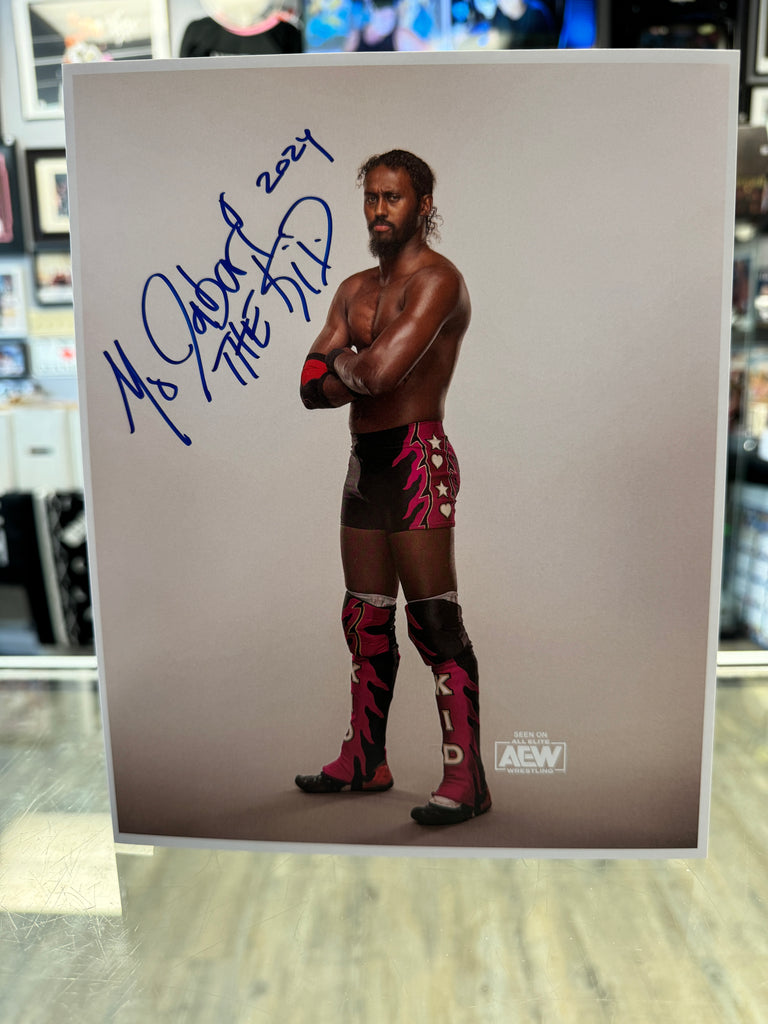 Mo Jabari signed 8x10 Wrestling Photo – First Row Collectibles