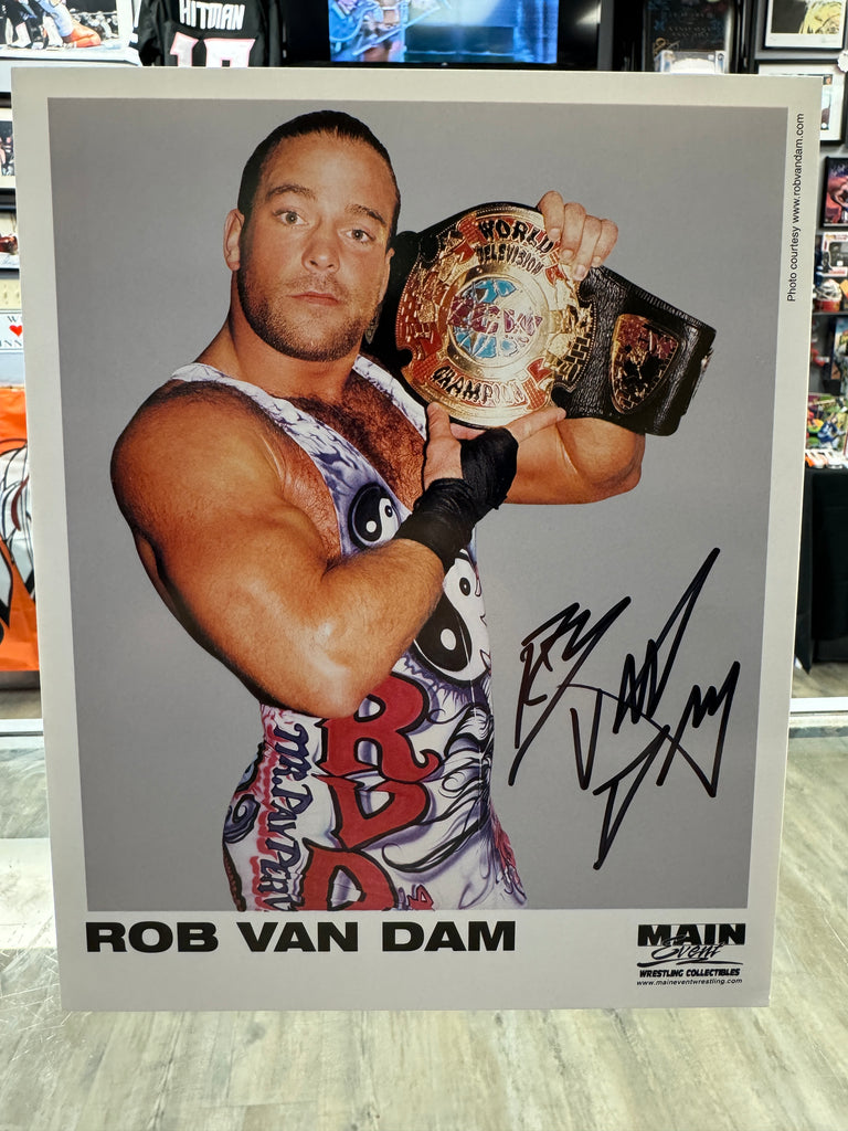 Rob Van Dam signed ECW Wrestling 8x10 Photo – First Row Collectibles