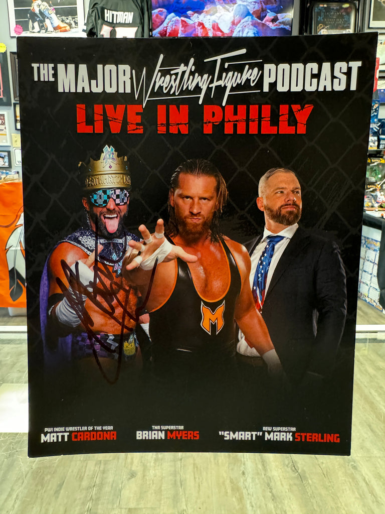 Matt Cardona signed Major Wrestling Figure Podcast 8x10 Photo – First ...