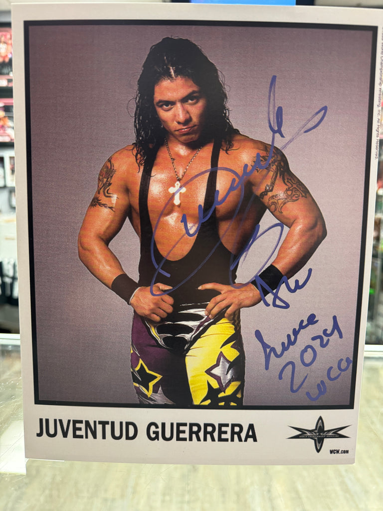 Juventud Guerrera signed WCW 8x10 Wrestling Photo – First Row Collectibles