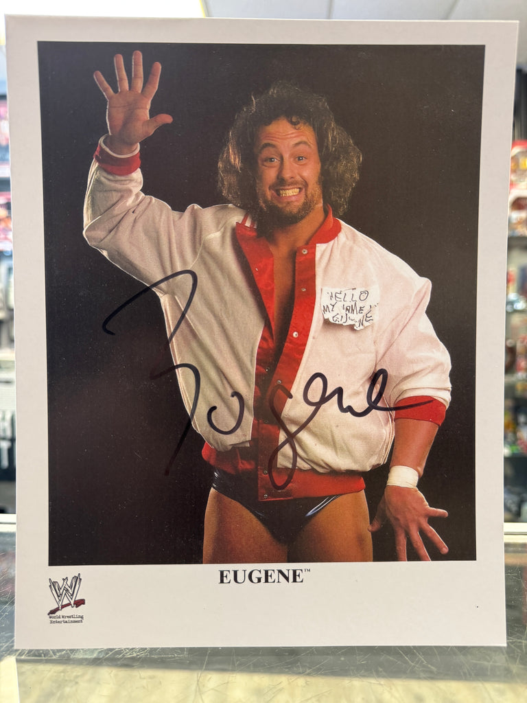 Eugene signed WWE Wrestling 8x10 Photo – First Row Collectibles
