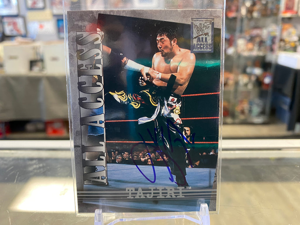 Tajiri signed WWF Wrestling Card – First Row Collectibles