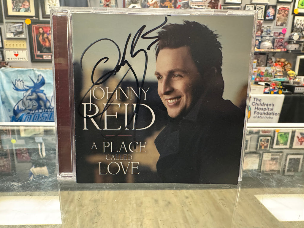 Johnny Reid signed A Place Called Love CD – First Row Collectibles