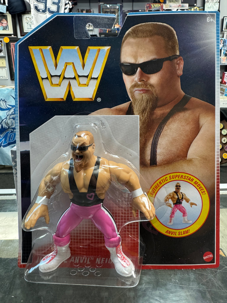 WWE Retro Jim the Anvil Neidhart Mattel Action Figure Factory Sealed W ...