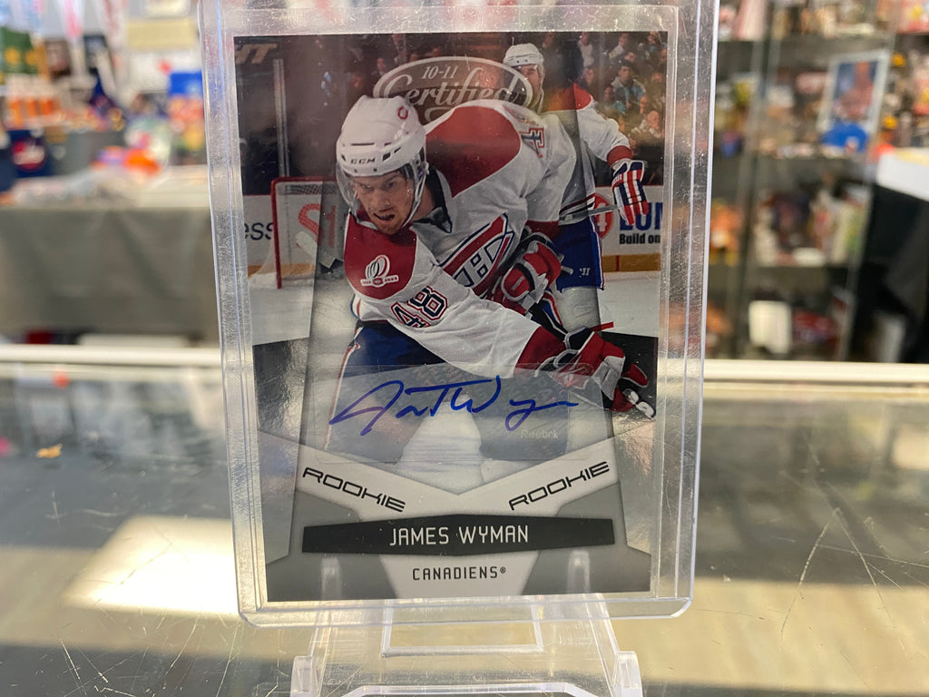 2010-11 Certified #202 James Wyman RC AUTO /799 - Montreal Canadiens ...