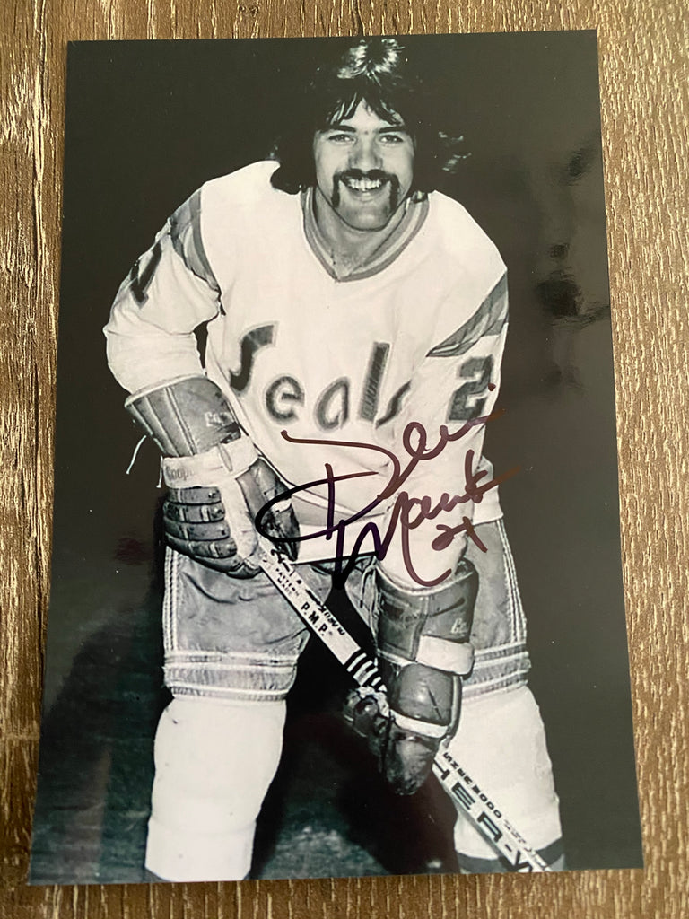 Dennis Maruk Autograph California Golden Seals 4x6 Photo – First Row ...