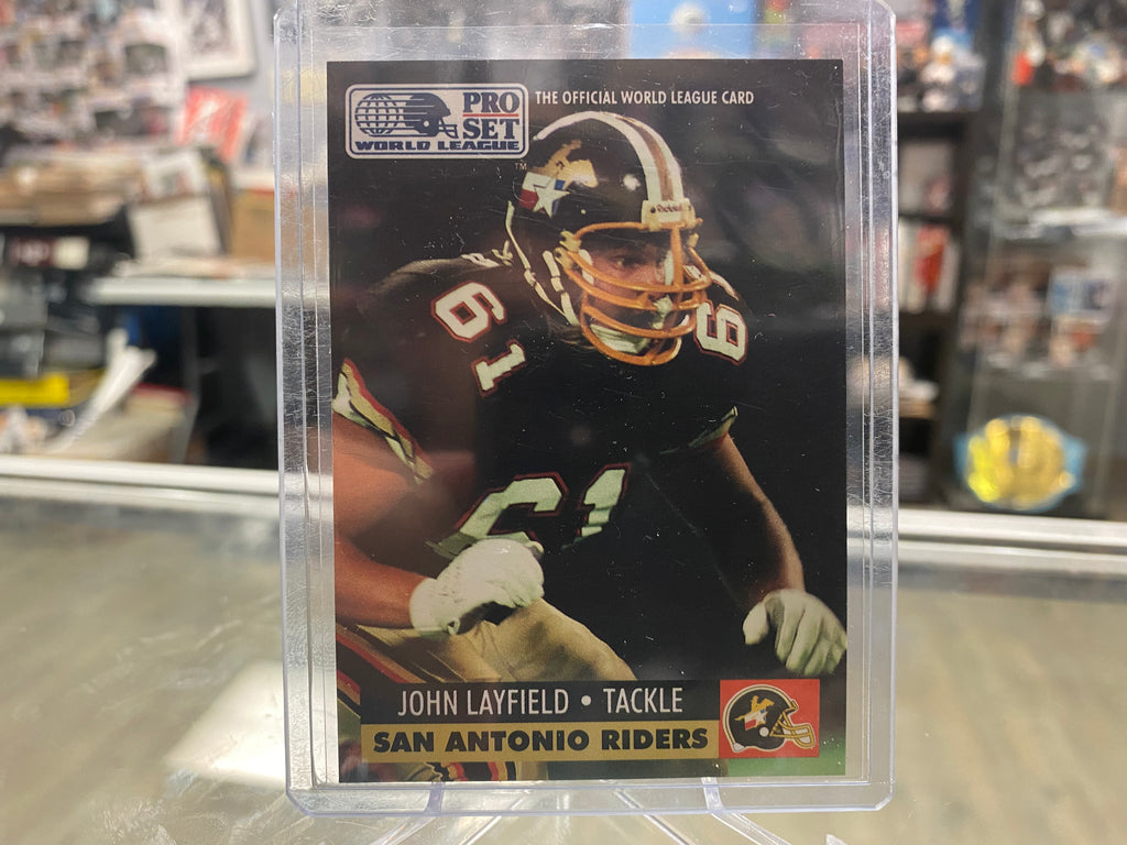 1991 Pro Set WLAF John Layfield #146 – First Row Collectibles