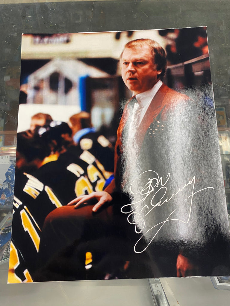 Don Cherry signed Boston Bruins 8x10 Hockey Photo – First Row Collectibles
