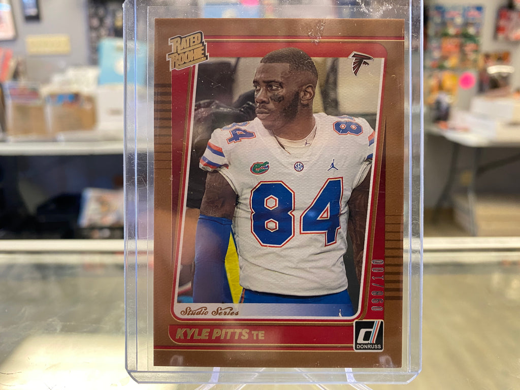 KYLE PITTS 2021 DONRUSS #260 RATED ROOKIE STUDIO SERIES PORTRAIT /100 ...