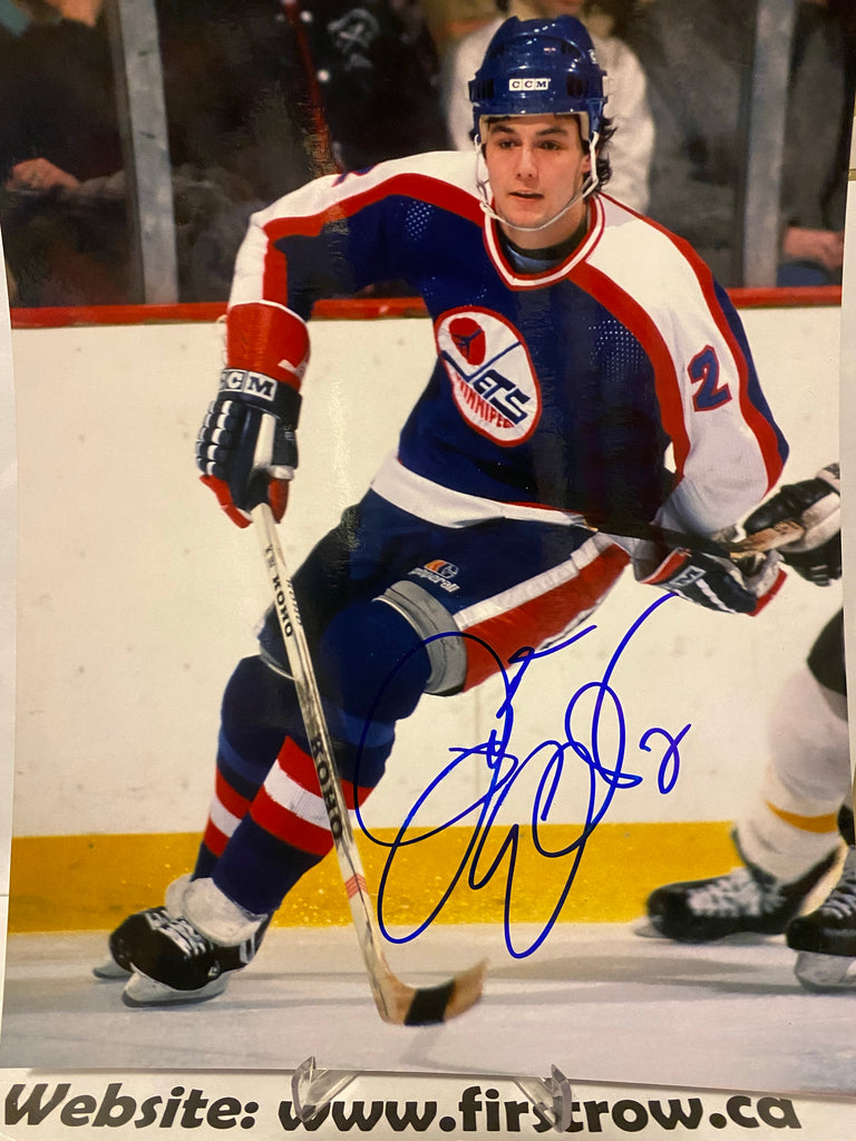 Dave Ellett signed Winnipeg Jets 8x10 Photo – First Row Collectibles