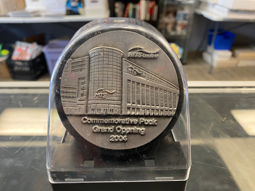 MTS Centre Commemorative Puck Grand Opening 2004 Hand Numbered out of ...