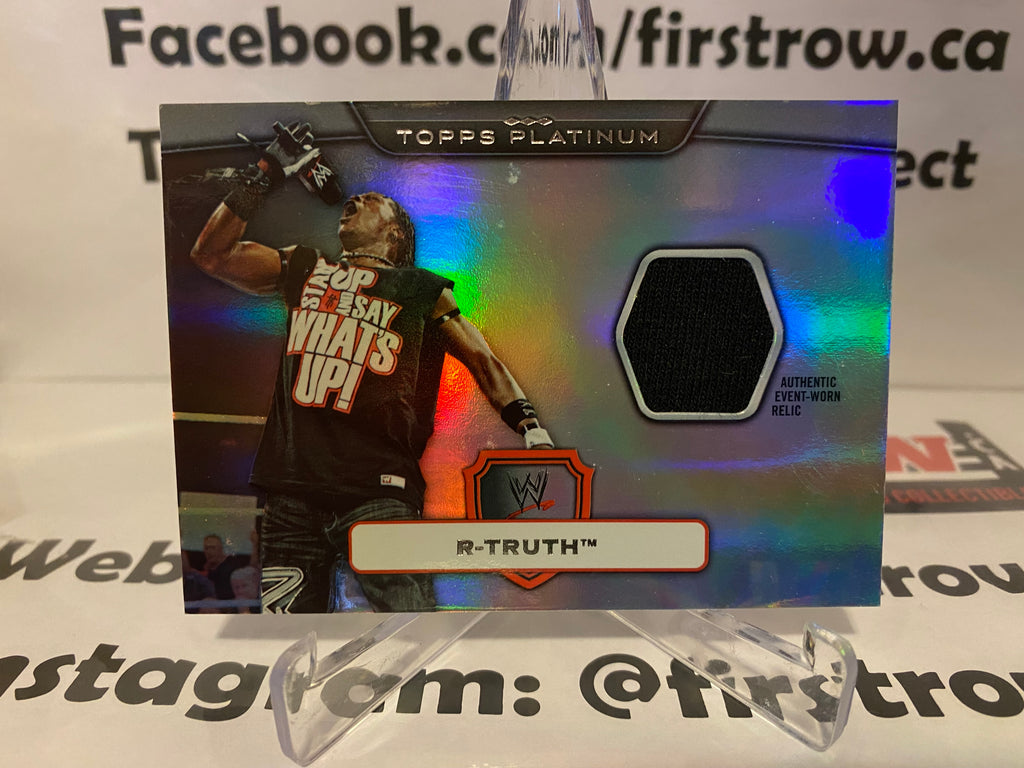 WWE R-Truth Topps Platinum 2010 Event Worn Relic Card – First Row ...