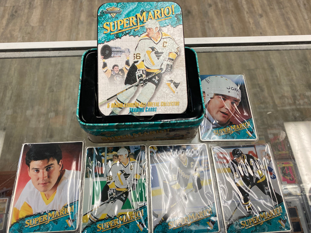 1995/96 Metallic Impressions Super Mario Lemieux All Metal Collection ...