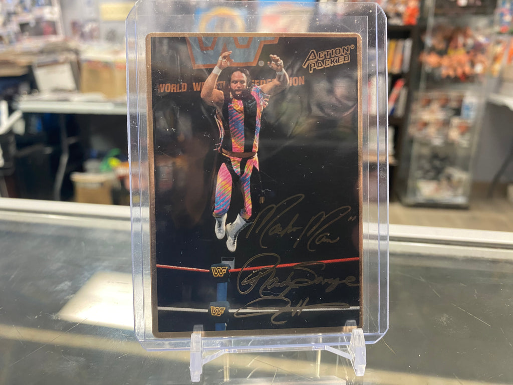 Classic 1994 ACTION PACKED WWE WWF GOLD Boarder #13 Macho Man Randy Sa ...