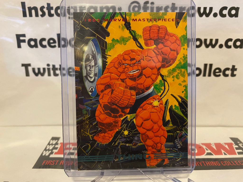 1993 Marvel Masterpiece # 14 Thing Trading Card – First Row Collectibles