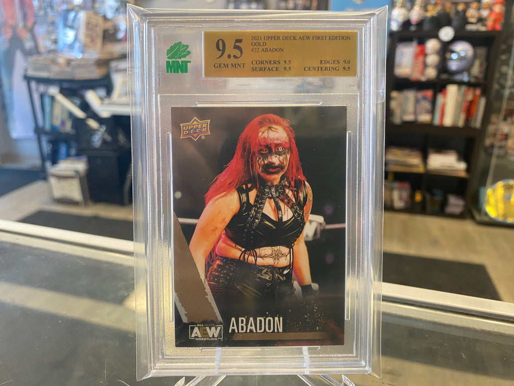 2021 UD AEW First Edition Gold Abadon Graded MNT 9.5 – First Row ...