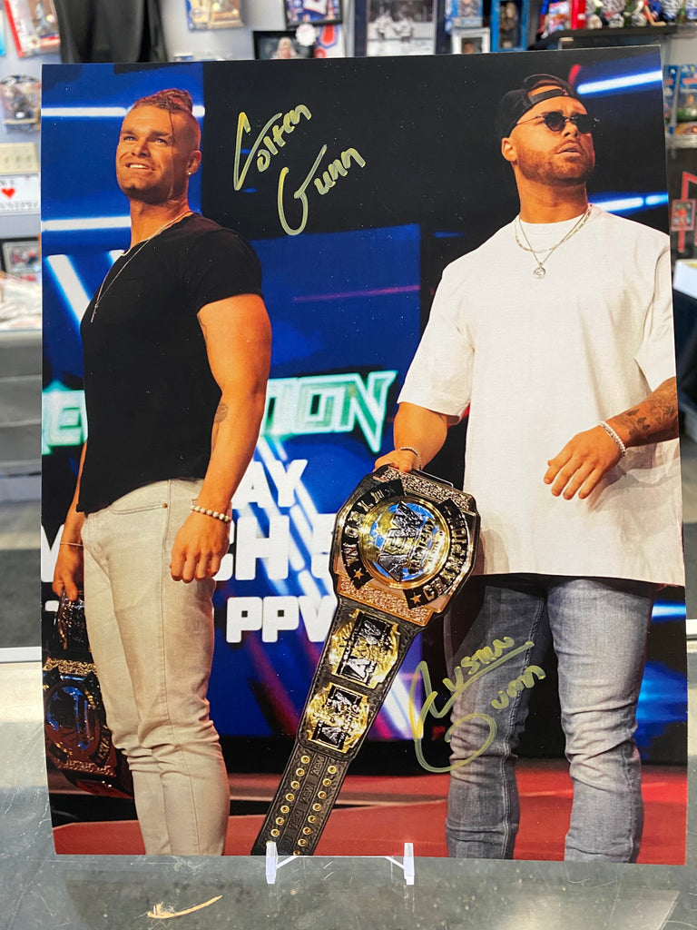 The Gunns - Austin & Colten signed 8x10 Wrestling Photo AEW – First Row ...