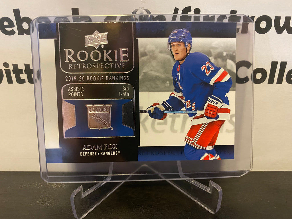 ADAM FOX 2020-21 Upper Deck Series 1 Rookie Retrospective RR-11 – First ...