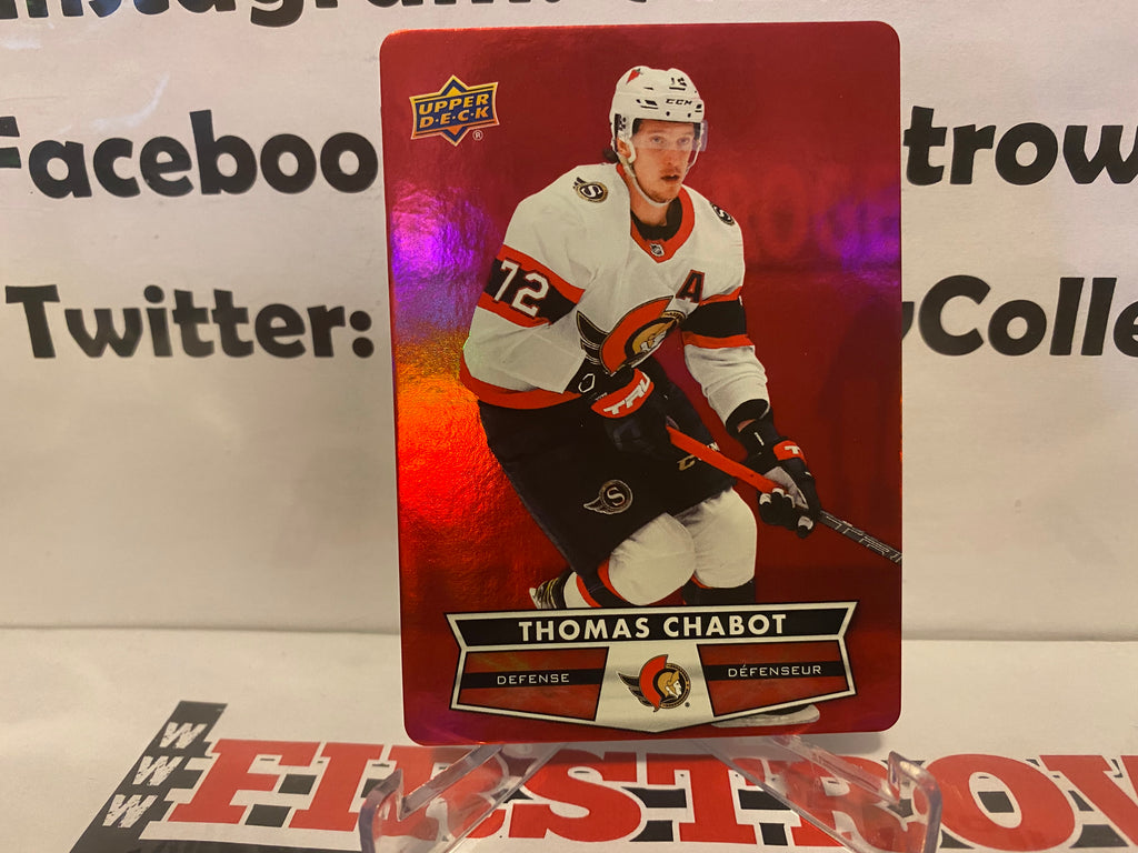 Thomas Chabot 2021-22 Upper Deck Tim Hortons Red Die-Cut DC-47 – First ...