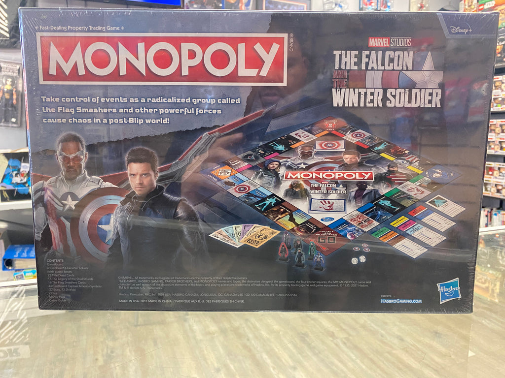 Monopoly Marvel Studios The Falcon and Winter Soldier Edition Board Ga ...