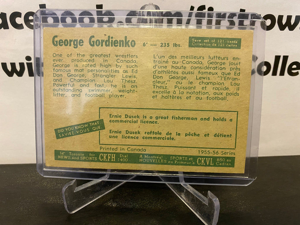 George Gordienko 1955 Parkhurst Wrestling #102 – First Row Collectibles