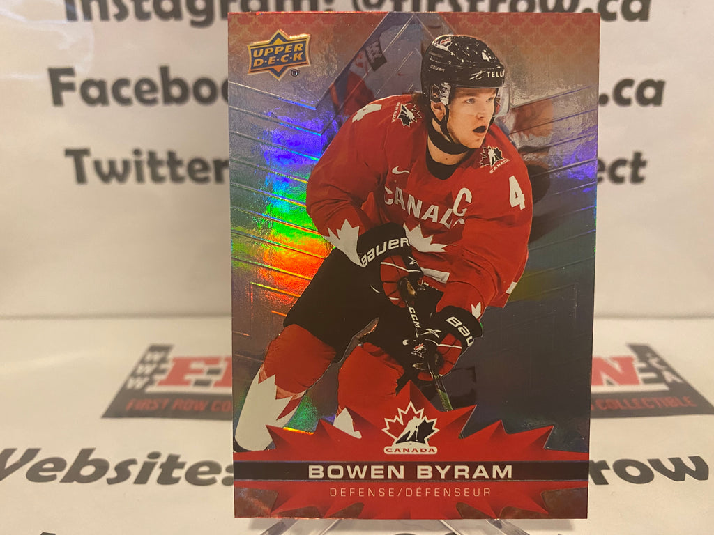 Bowen Byram 2021-22 Upper Deck Tim Hortons Team Canada #41 – First Row ...