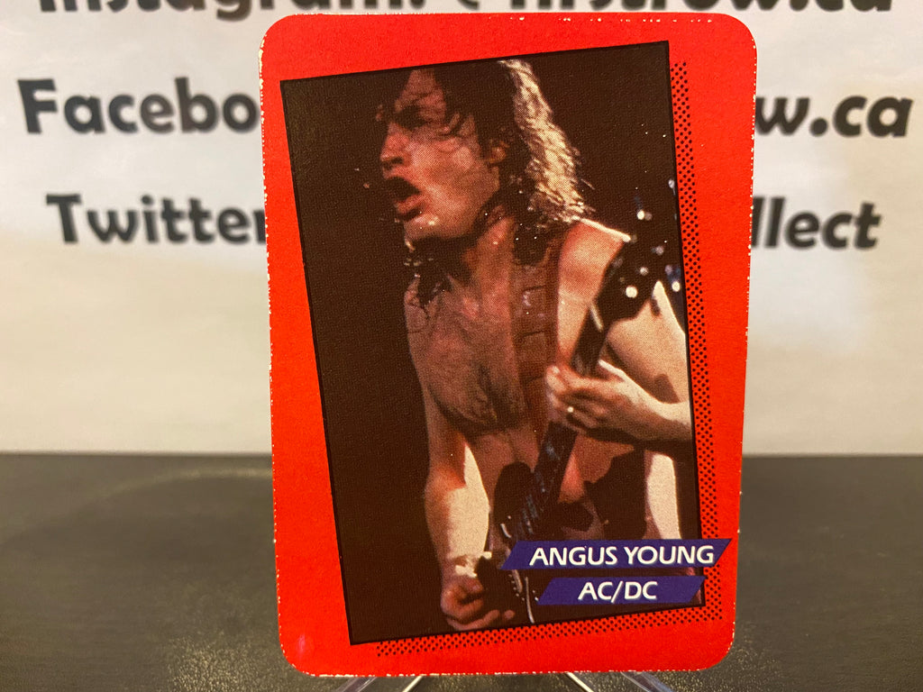 Angus Young 1984 AGI Rock Star Concert Cards #92 – First Row Collectibles