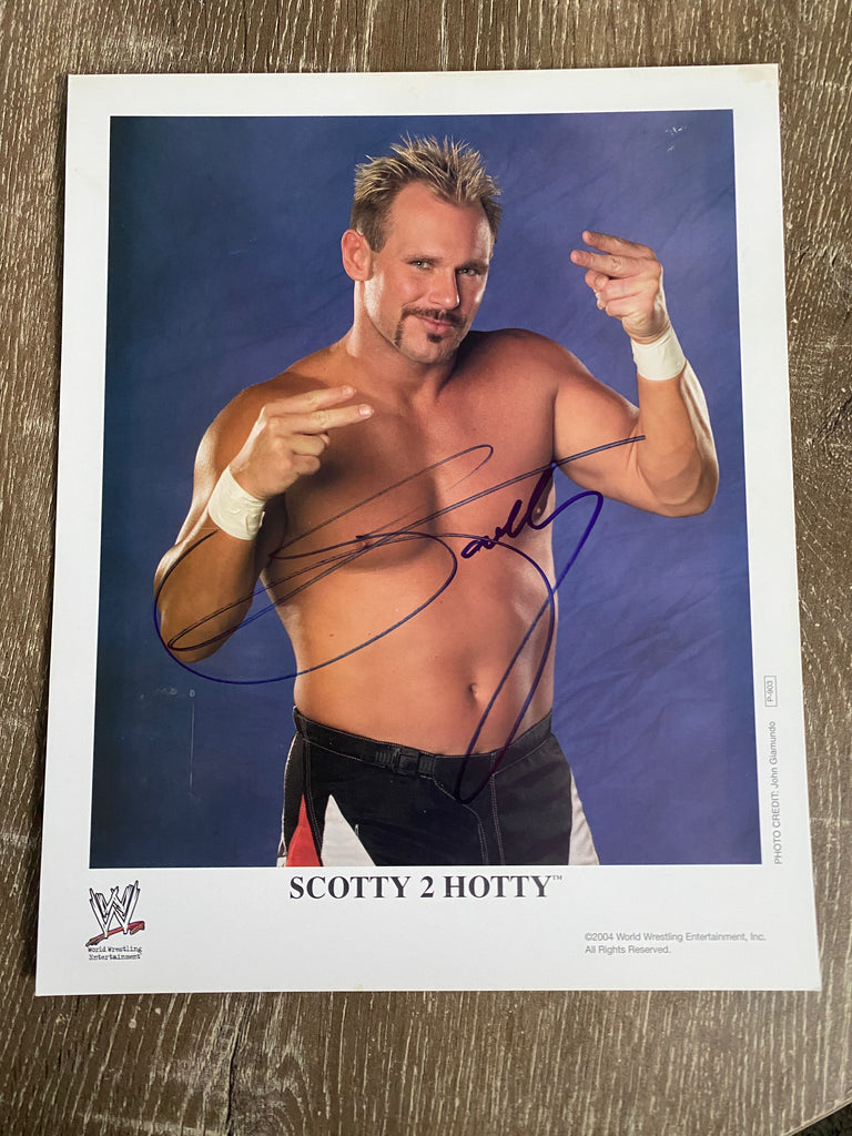 Scotty 2 Hotty signed WWE 8x10 Promo Photo WWF – First Row Collectibles