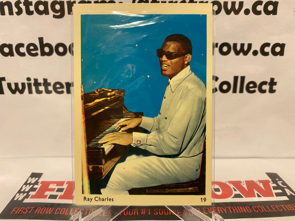 Ray Charles 1960 Leaf Sales Confectionery Film Stars RC Rookie Card #1 ...