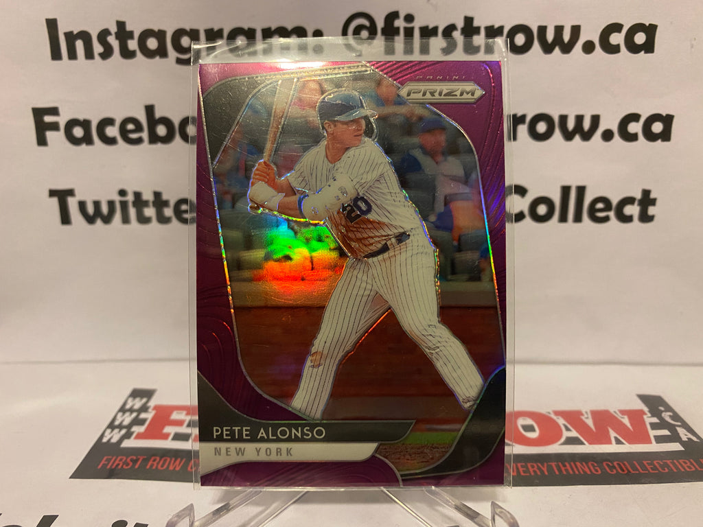 Pete Alonso 2020 Prizm Purple Prizm Card #66 – First Row Collectibles