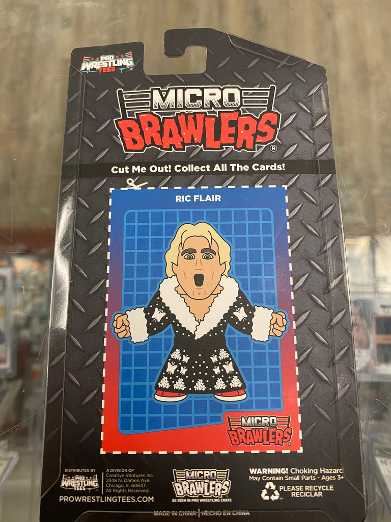 Micro Brawlers - RIC FLAIR - CHASE EXCLUSIVE - Pro Wrestling Crate - P ...